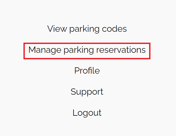How can I check my parking reservation?